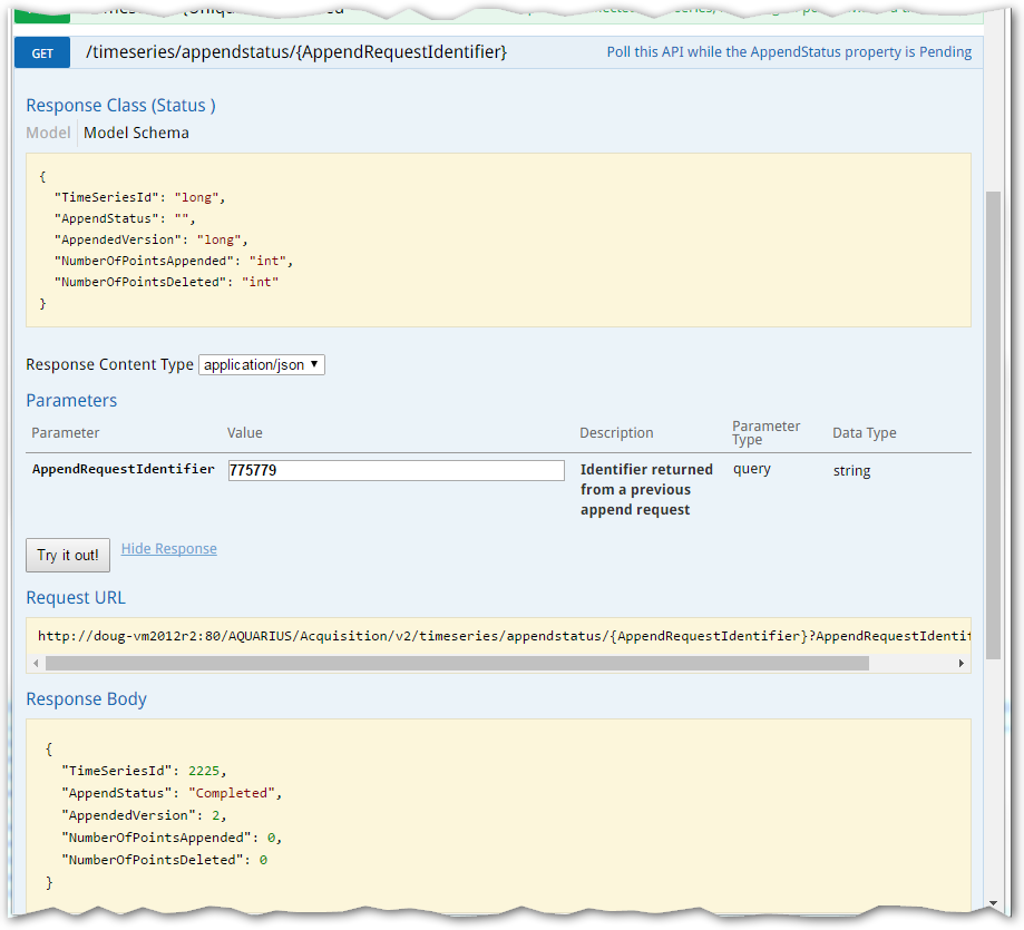 AQUARIUS Time-Series - Common API Reference